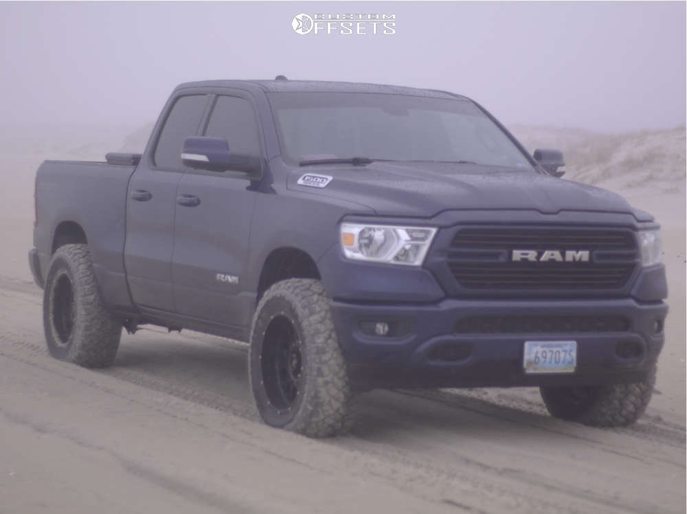 2020 Ram 1500 with 20x10 -25 Vision Rocker 412 and 35/12.5R20 Kenda ...