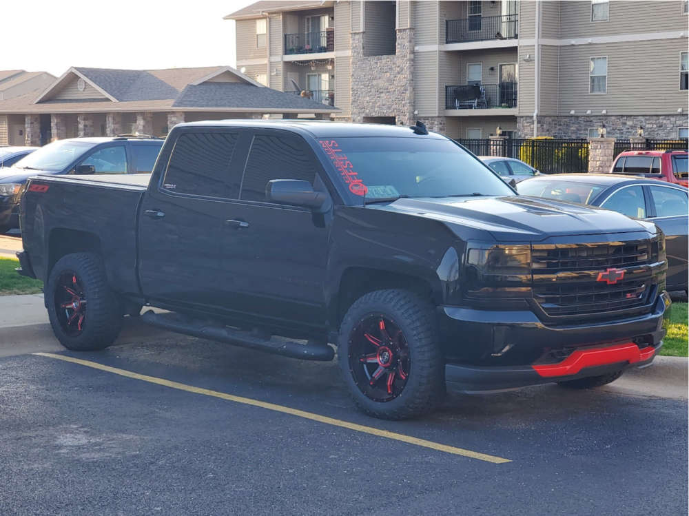 2016 Chevrolet Silverado 1500 with 20x10 -24 XF Offroad XF-215 and 275 ...
