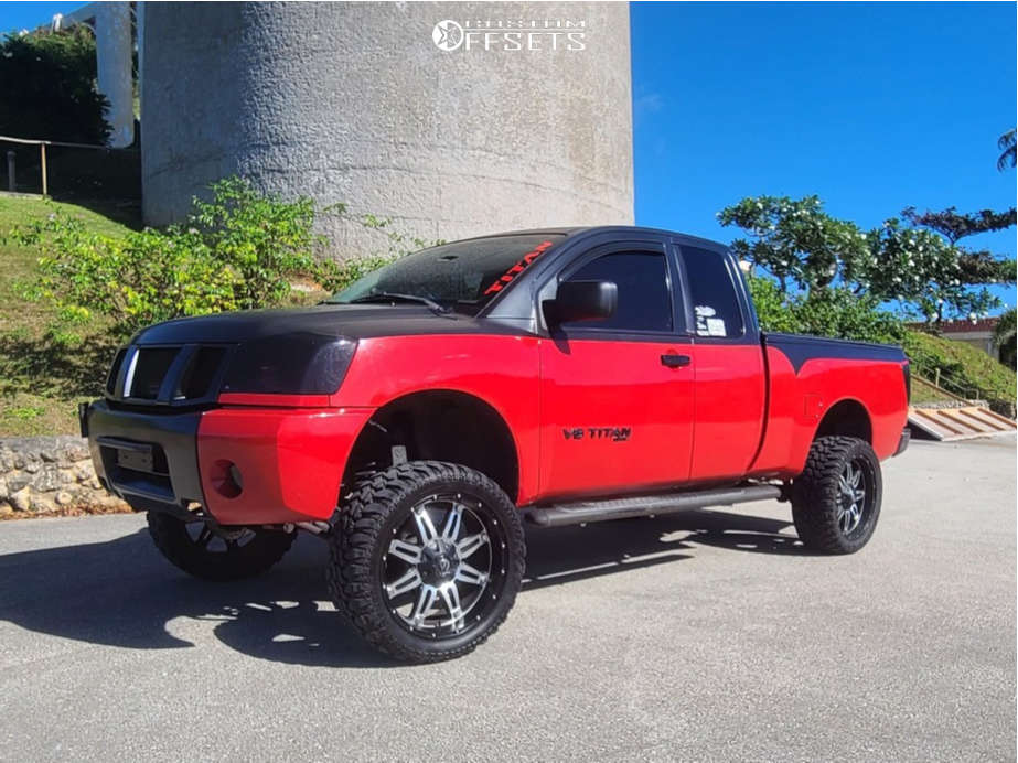 2007 Nissan Titan with 22x10 -24 Fuel Hostage and 33/12.5R22 Renegade ...