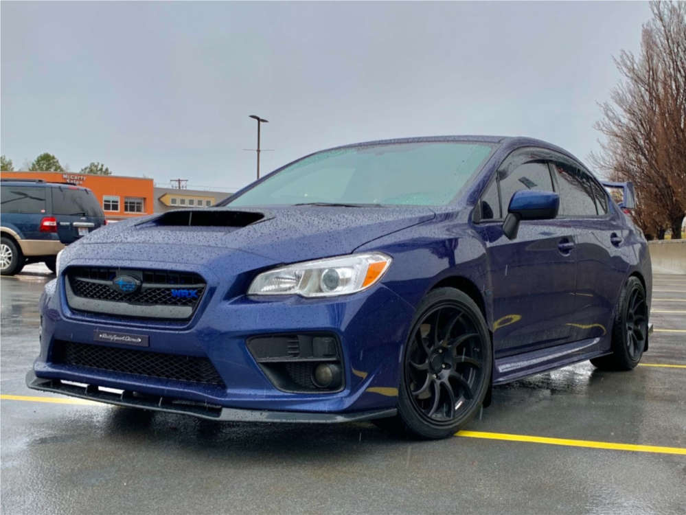 2017 Subaru WRX Wheel Offset Nearly Flush Stock | 1573235 | Custom Offsets