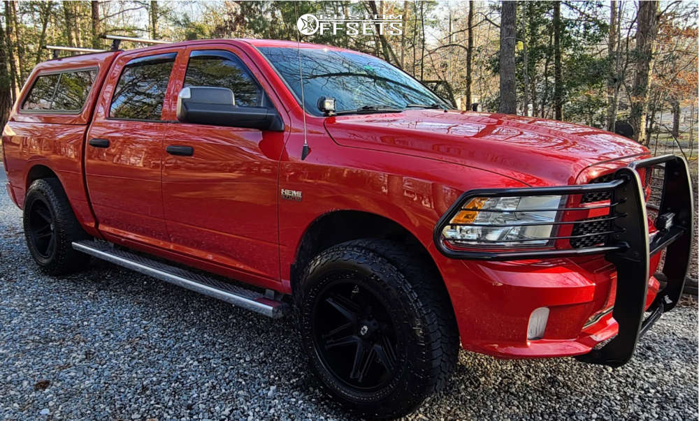 2014 Ram 1500 with 20x10 -25 Vision Razor and 285/65R20 Falken WildPeak ...