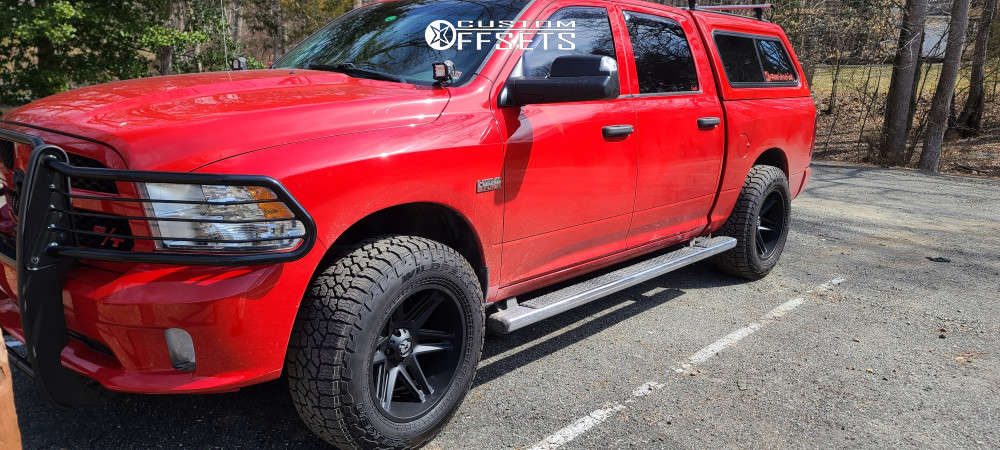 2014 Ram 1500 with 20x10 -25 Vision Razor and 285/65R20 Falken WildPeak ...