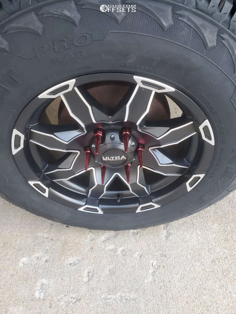 2012 Chevrolet Silverado 1500 with 18x9 25 Ultra Phantom and 265/70R18 ...