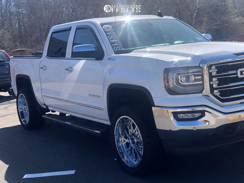 2016 GMC Sierra 1500 with 22x10 -19 Vision Rocker 412 and 33/12.5R22 ...