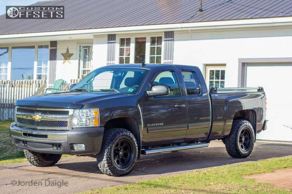 2010 Chevrolet Silverado 1500 with 17x9 -6 Pro Comp Series 69 and 265 ...