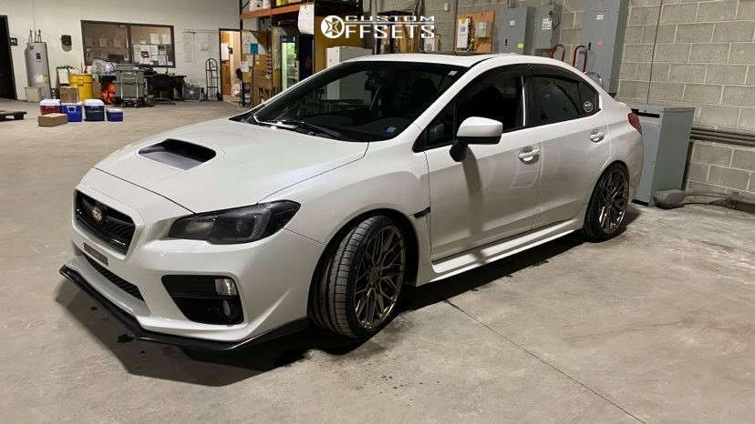 2017 Subaru WRX with 19x9.5 35 Niche Gamma and 265/30R19 Yokohama Advan ...