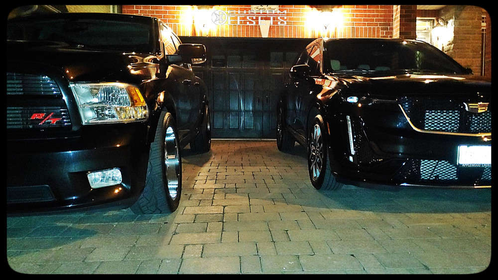 2011 Ram 1500 with 22x10 -18 Moto Metal Mo992 and 305/40R22 Nitto ...