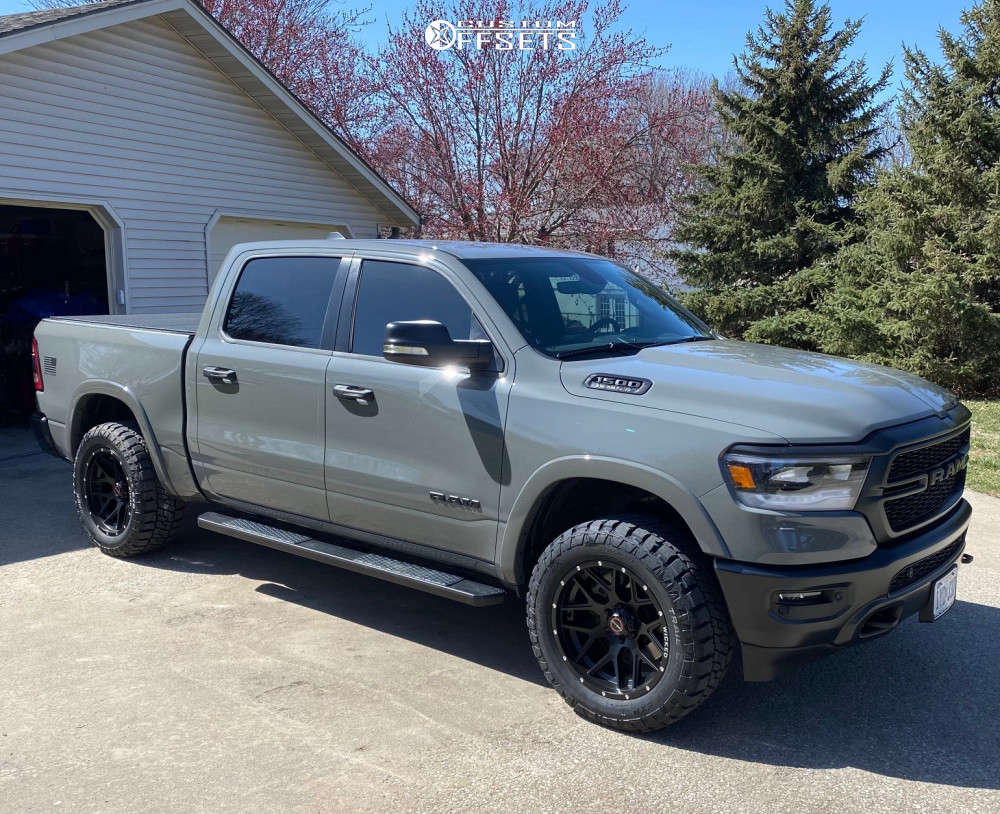 2020 Ram 1500 with 20x10 -12 Wicked Offroad W903 and 305/55R20 Dick ...