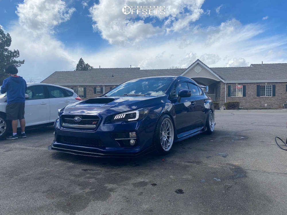 2017 Subaru WRX STI with 18x9.5 27 Enkei Nt03m and 245/40R18 Ohtsu ...
