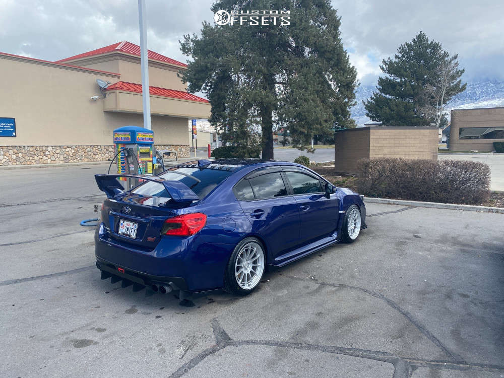 2017 Subaru WRX STI with 18x9.5 27 Enkei Nt03m and 245/40R18 Ohtsu ...