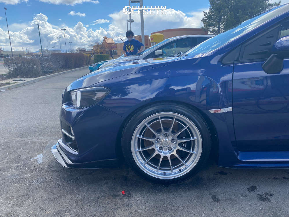 2017 Subaru WRX STI with 18x9.5 27 Enkei Nt03m and 245/40R18 Ohtsu ...