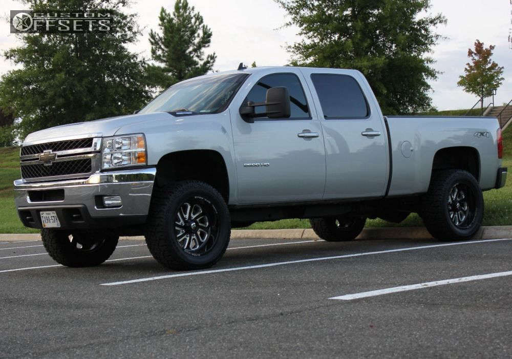 2011 Chevrolet Silverado 2500 HD with 20x10 -18 Fuel Flow and 305/55R20 ...