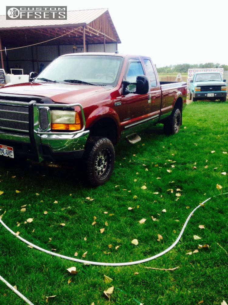 2000 Ford F-250 Super Duty with 17x9 18 XD Hoss and 295/70R17 Nitto ...