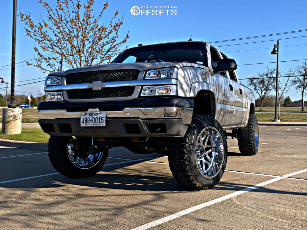 2004 Chevrolet Silverado 1500 with 22x12 -51 Hardcore Offroad Hc18 and ...