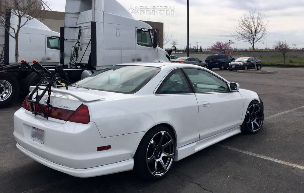 1999 Honda Accord with 18x9 25 Cosmis Racing Mr7 and 215/40R18 Achilles ...