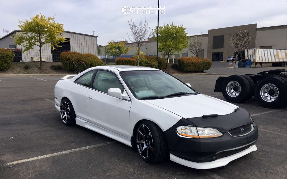 1999 Honda Accord with 18x9 25 Cosmis Racing Mr7 and 215/40R18 Achilles ...