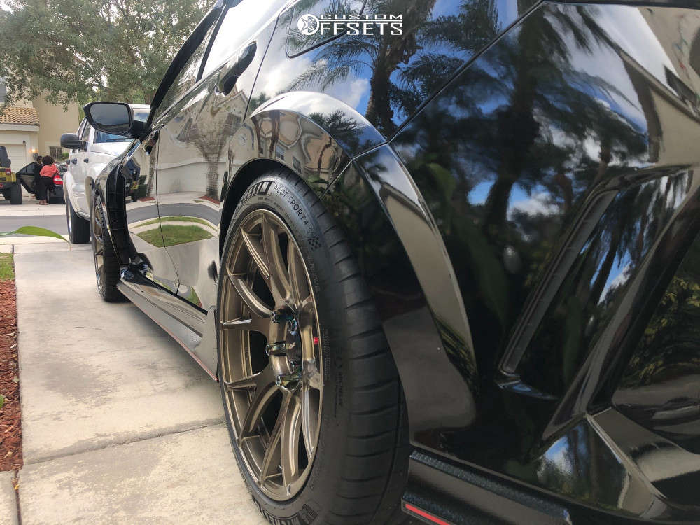 2018 Honda Civic with 18x9.5 35 Konig Ampliform and 255/40R18 Michelin ...