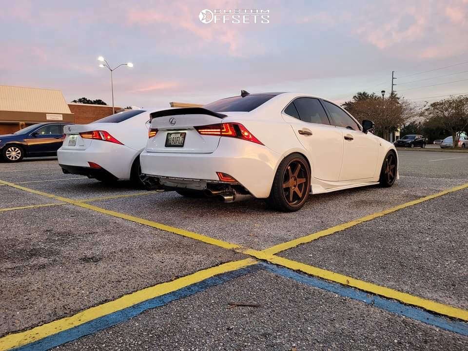 2015 Lexus IS250 with 19x8.5 30 ESR Sr07 and 225/35R19 Achilles Atr ...