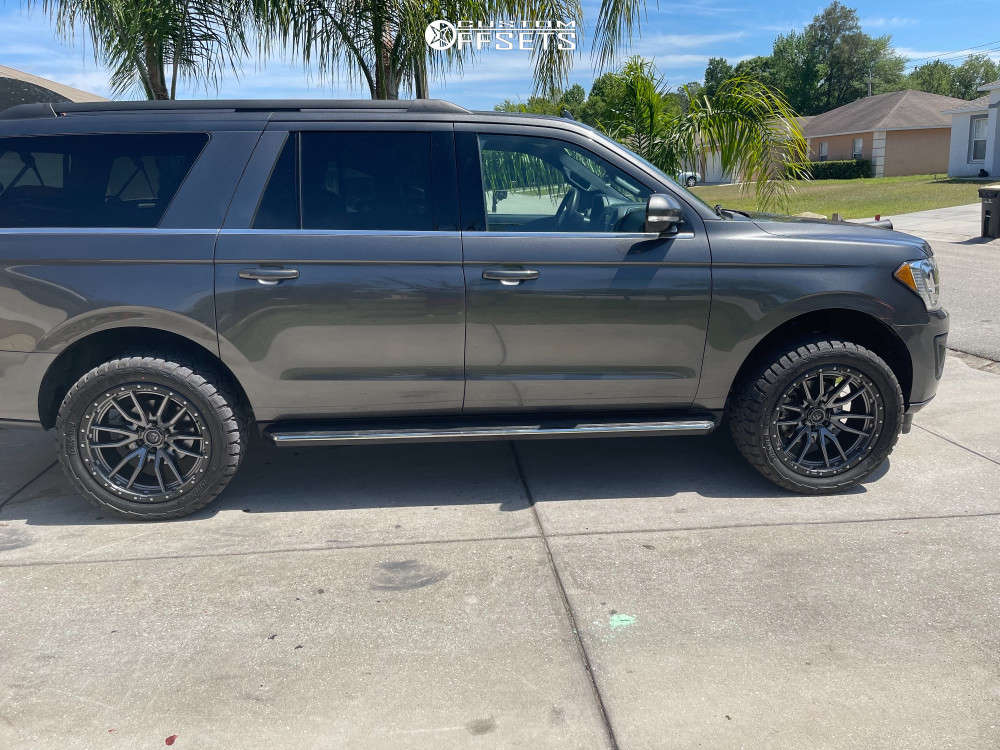 2018 Ford Expedition with 22x10 -13 Fuel Rebel and 33/12.5R22 Delinte ...