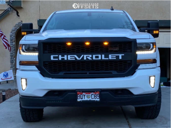 2019 Chevrolet Silverado 1500 LD with 18x9 -12 Ballistic Morax 845 and 33/12.5R18 Federal Xplora ...