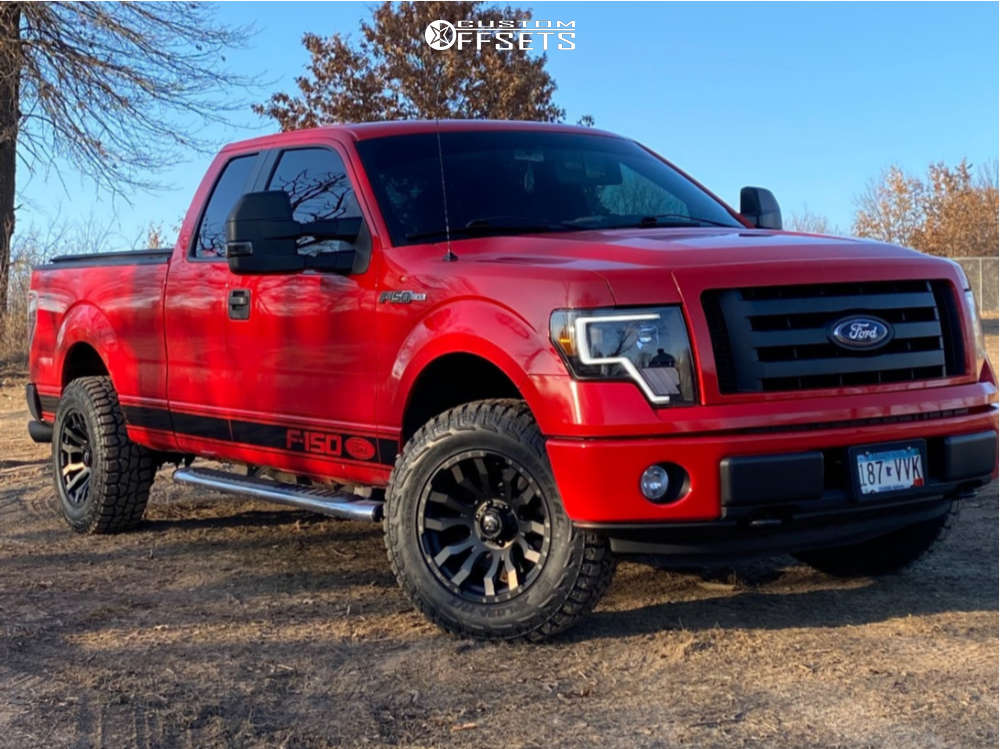 2012 Ford F-150 with 18x9 -12 Fuel Blitz and 275/65R18 Federal Xplora ...