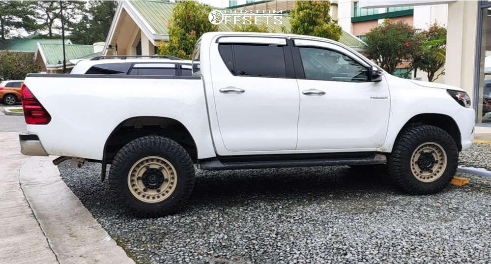 2017 Toyota Hilux with 17x9.5 -18 Black Rhino Armory and 32/11.5R17 ...