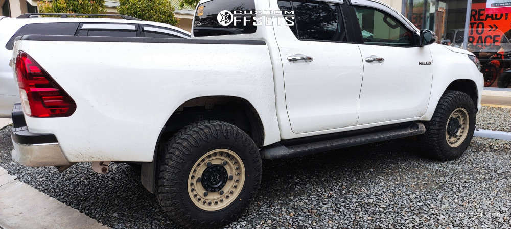 2017 Toyota Hilux with 17x9.5 -18 Black Rhino Armory and 32/11.5R17 ...