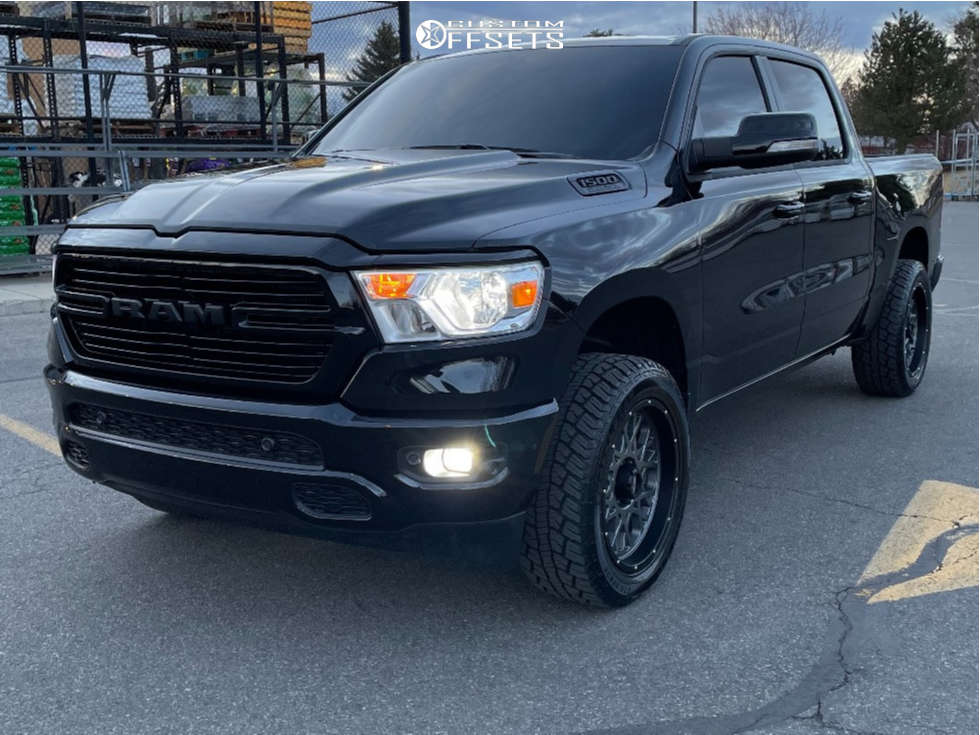 2020 Ram 1500 with 20x10 -25 Vision Rocker 412 and 32/10.5R20 ...