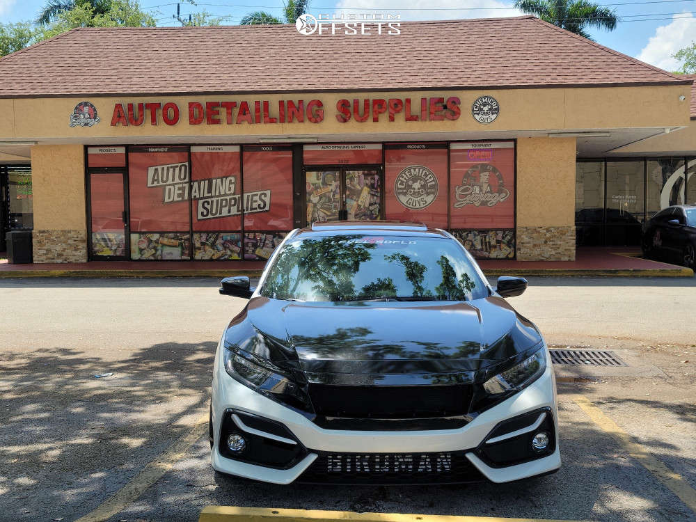 2020 Honda Civic with 18x9.5 35 XXR 572 and 245/40R18 Nitto Nt555 G2 ...