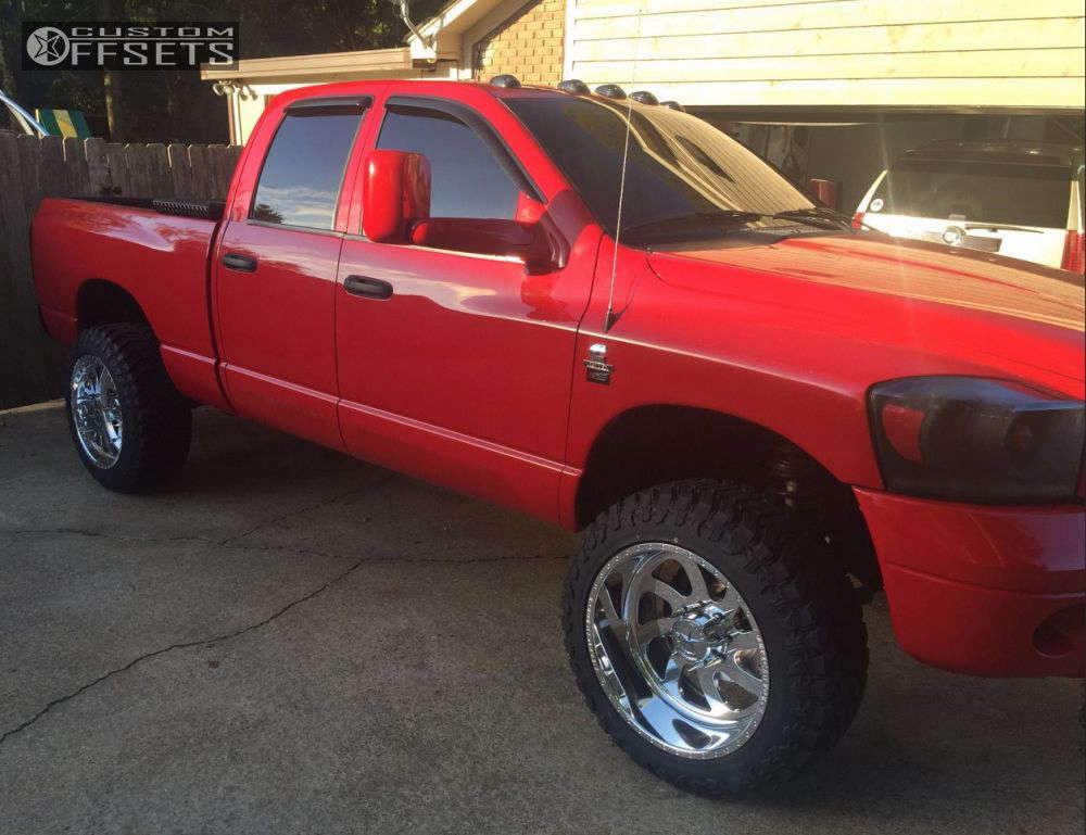 2006 Dodge Ram 2500 with 22x12 -40 American Force Blade SS and 35/12 ...