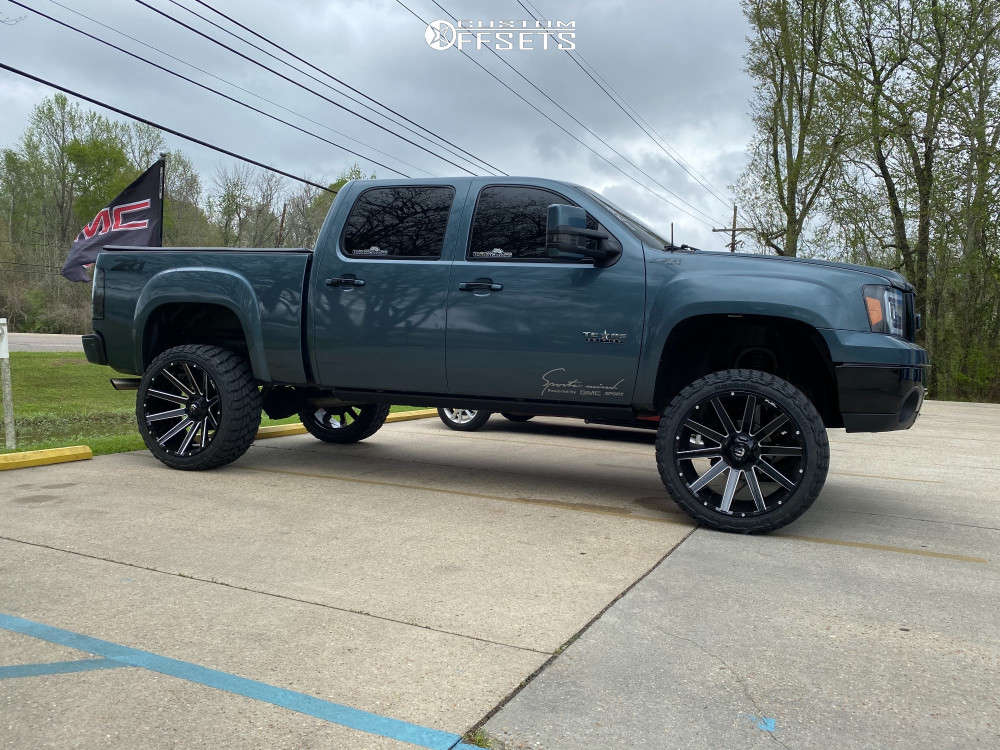 2008 GMC Sierra 1500 with 24x12 -44 Fuel Contra and 35/13.5R24 Road One ...