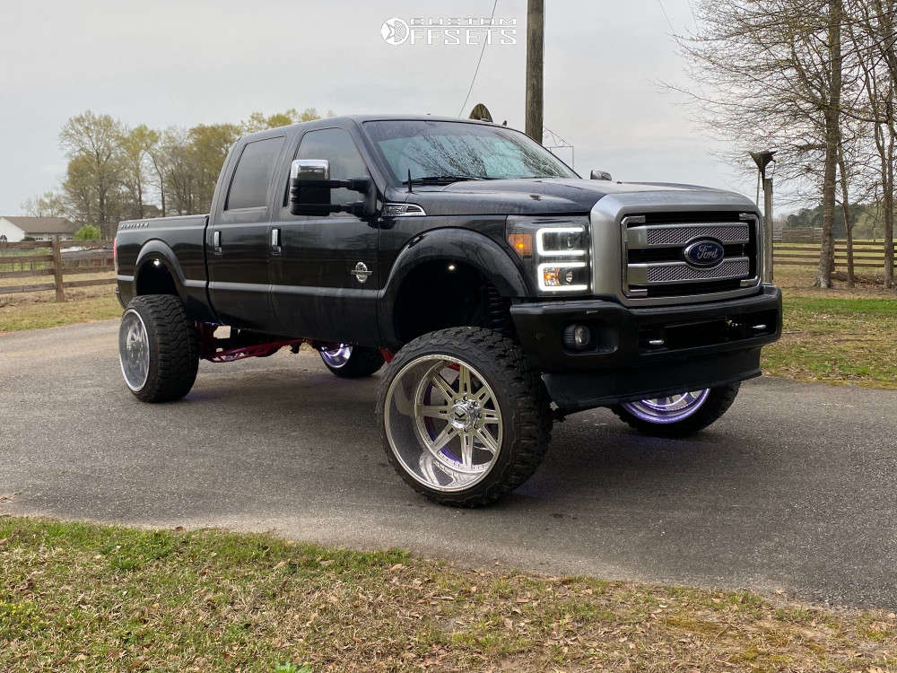 2015 Ford F-250 Super Duty with 26x16 -101 KG1 Forged Compass and 37/14 ...