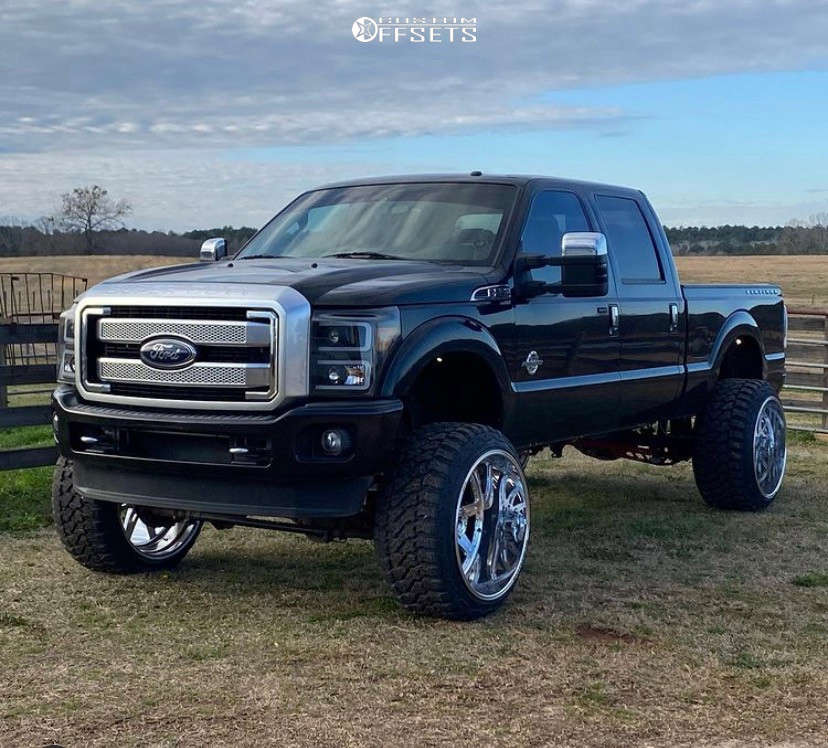2015 Ford F-250 Super Duty with 26x16 -101 KG1 Forged Compass and 37/14 ...