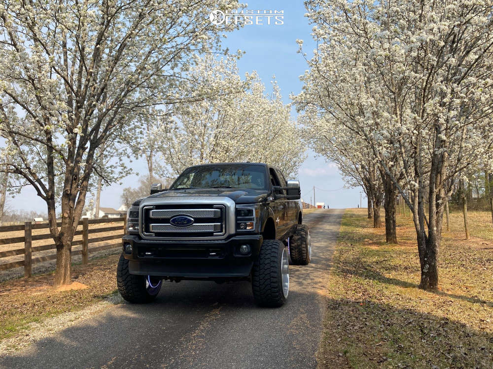 2015 Ford F-250 Super Duty with 26x16 -101 KG1 Forged Compass and 37/14 ...