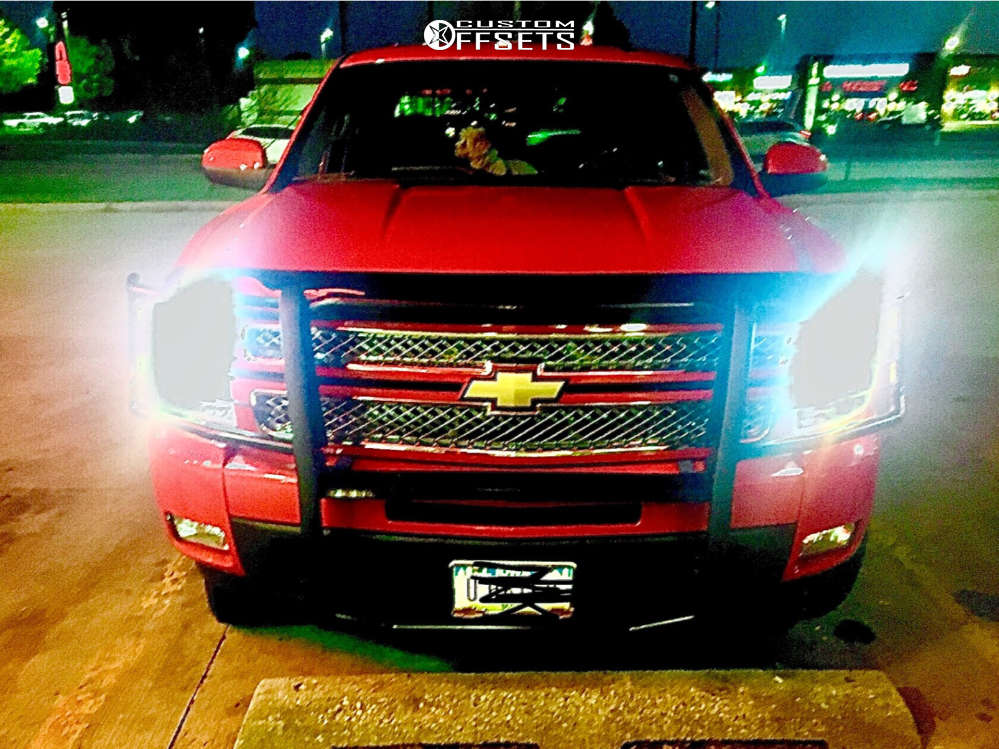 2012 Chevrolet Silverado 1500 with 20x10 -12 TIS 544BM and 285/55R20 ...