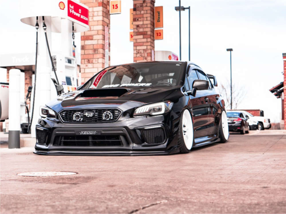 2019 Subaru WRX with 18x9.5 38 Work D9r and 225/35R18 Federal SS595 and ...