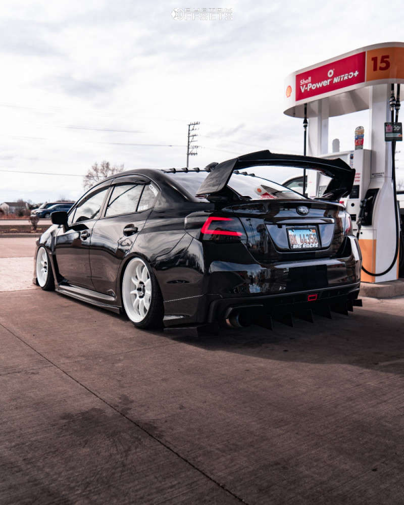 2019 Subaru WRX with 18x9.5 38 Work D9r and 225/35R18 Federal SS595 and ...