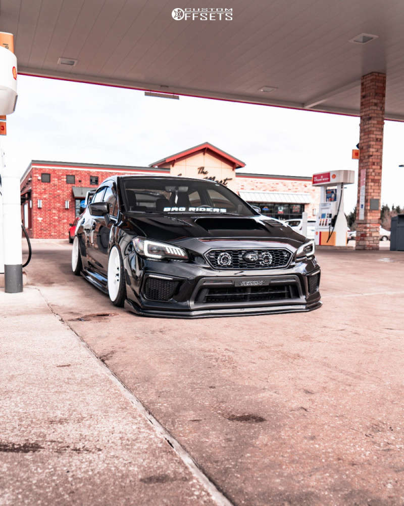 2019 Subaru WRX with 18x9.5 38 Work D9r and 225/35R18 Federal SS595 and ...