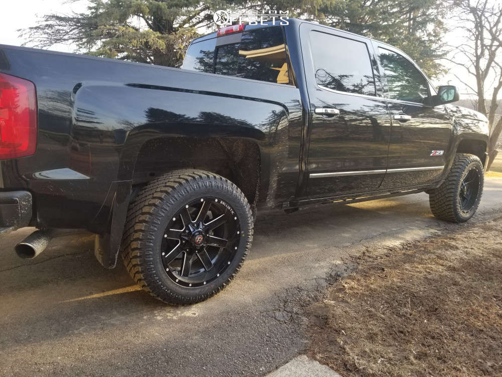 2016 Chevrolet Silverado 1500 with 20x10 -19 Ballistic Rage 959 and 33/ ...
