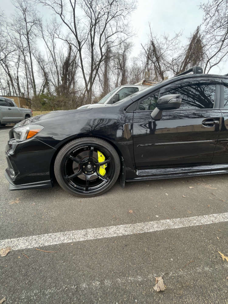 2018 Subaru WRX STI with 19x9 35 Advan Racing RGIII and 255/35R19 ...