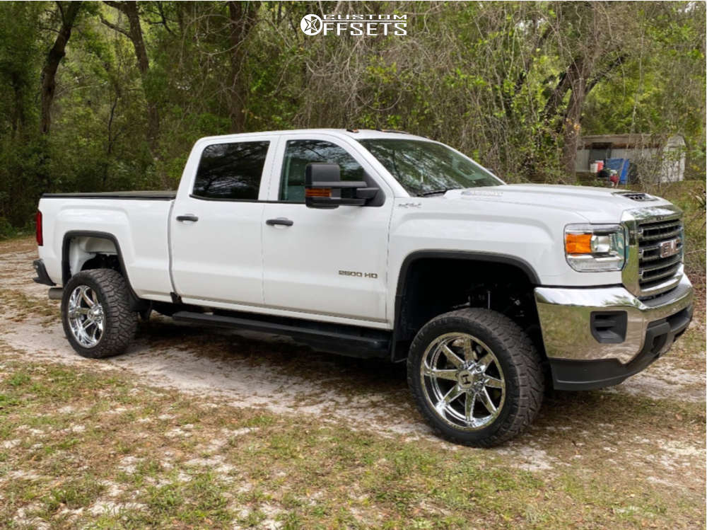 2018 GMC Sierra 2500 HD with 22x10 -25 Hostile Alpha and 33/12.5R22 ...
