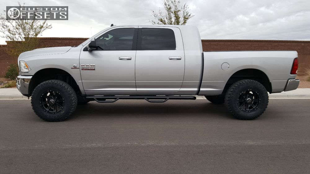 2015 Ram 3500 with 18x9 -6 Raceline Raptor and 305/70R18 Kanati Trail ...