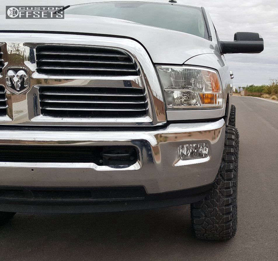 2015 Ram 3500 with 18x9 -6 Raceline Raptor and 305/70R18 Kanati Trail ...