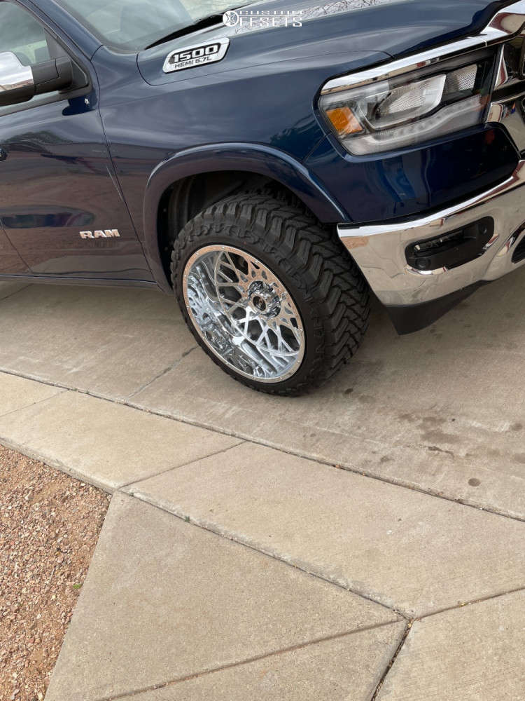 2019 Ram 1500 with 22x12 -51 Vision Rocker and 33/12.5R22 Atturo Trail ...