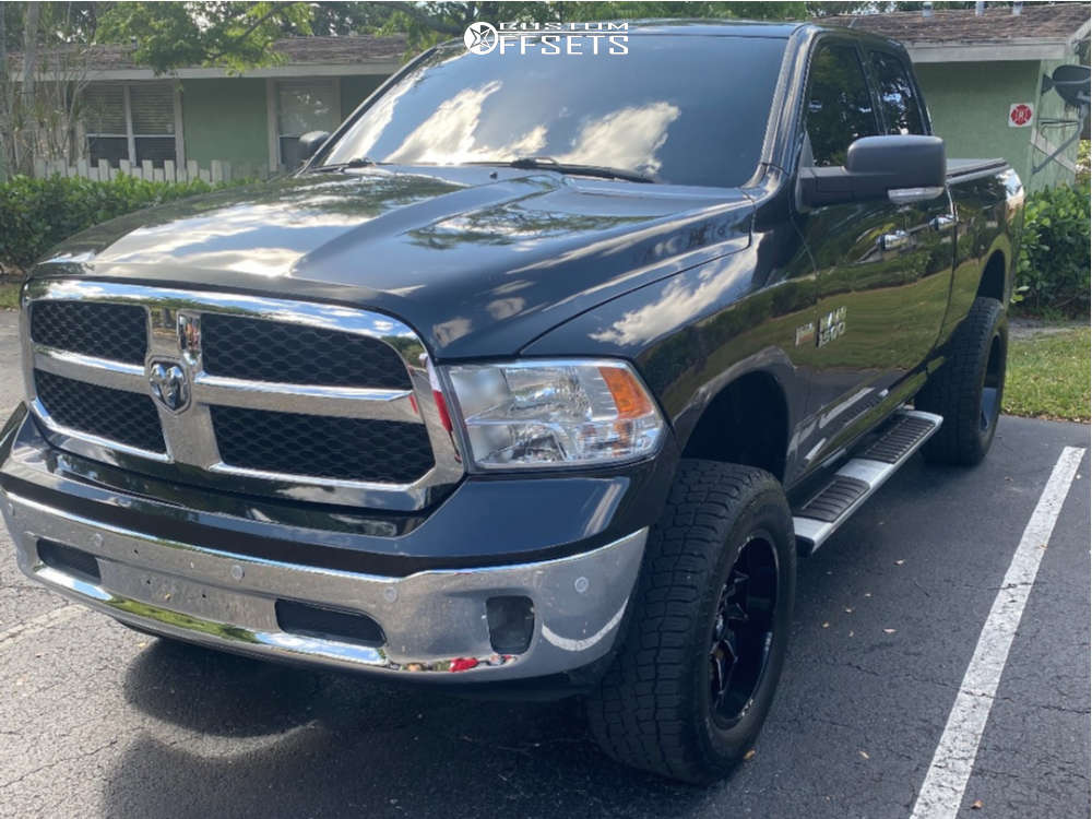 2017 Ram 1500 with 20x10 -18 Fuel Saber and 35/12.5R20 Milestar ...