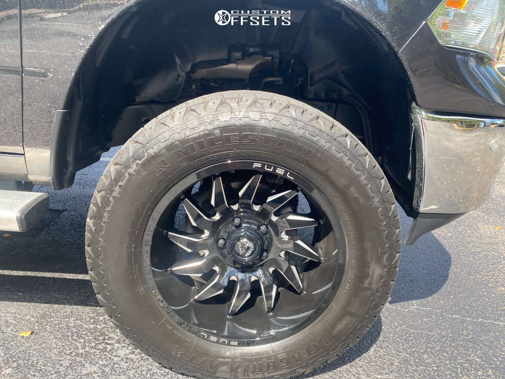 2017 Ram 1500 with 20x10 -18 Fuel Saber and 35/12.5R20 Milestar ...