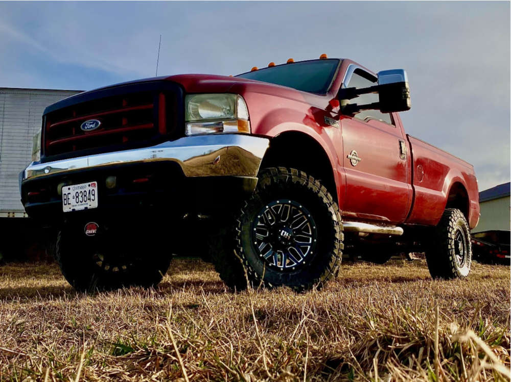 2002 Ford F-350 Super Duty with 17x9 2.29997 Fast HD Menace and 35/12 ...