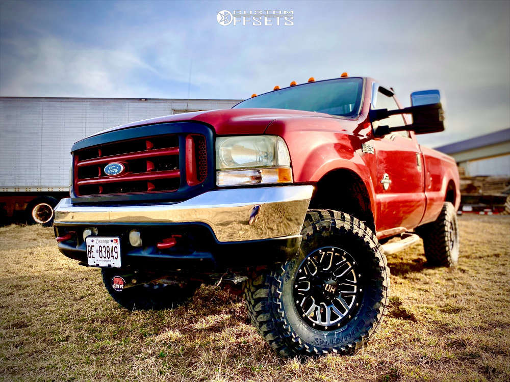 2002 Ford F-350 Super Duty with 17x9 2.29997 Fast HD Menace and 35/12 ...