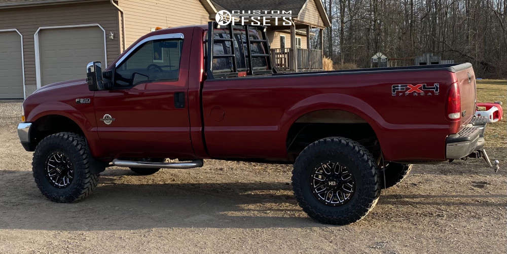 2002 Ford F-350 Super Duty with 17x9 2.29997 Fast HD Menace and 35/12 ...