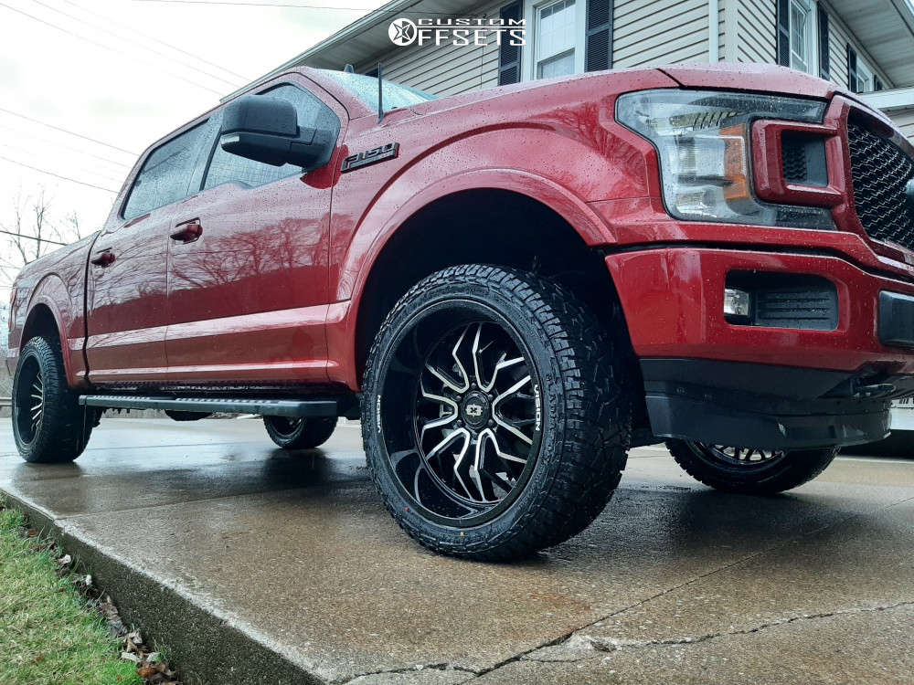 2019 Ford F-150 with 22x10 -19 Vision Riot and 285/45R22 Gladiator ...
